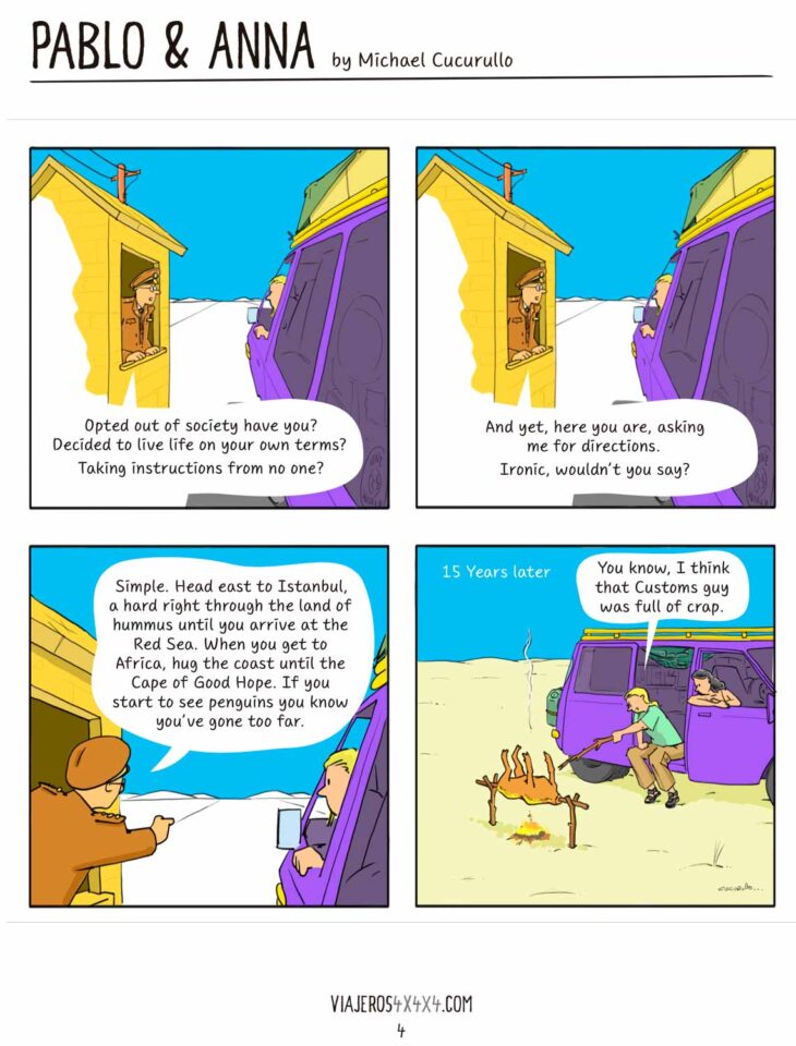 Pablo and Anna Comic Strip, Season 01 - Around the world in a 4WD van