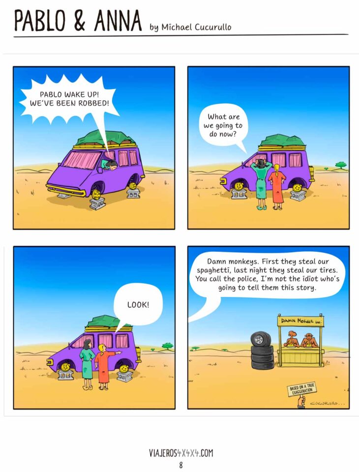 Pablo and Anna Comic Strip, Season 01 - Around the world in a 4WD van