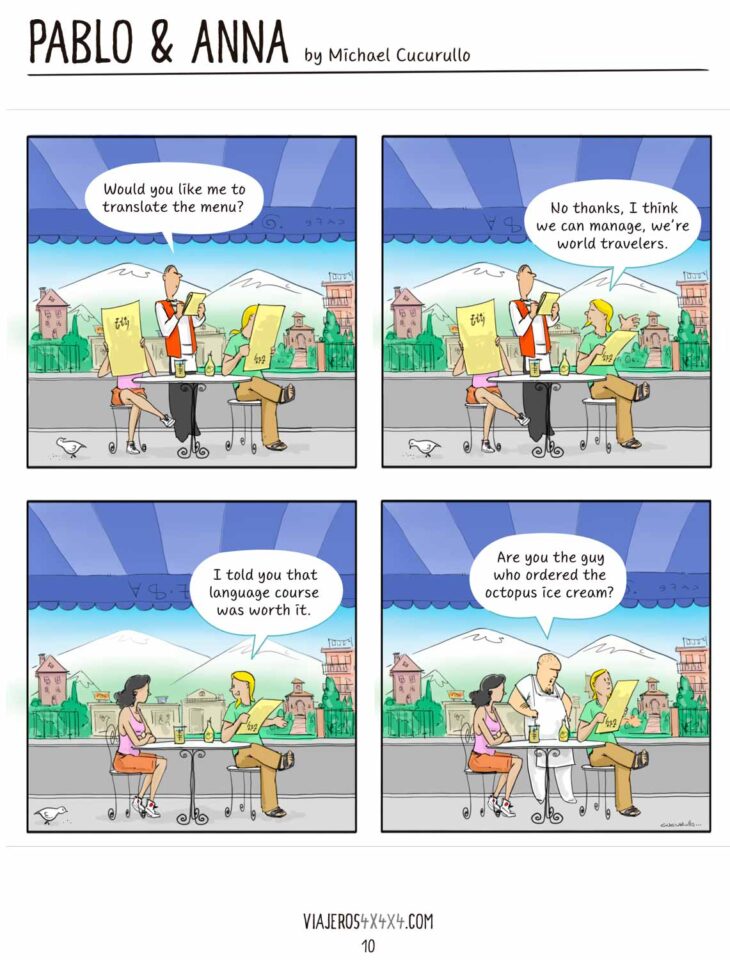 Pablo and Anna Comic Strip, Season 01 - Around the world in a 4WD van