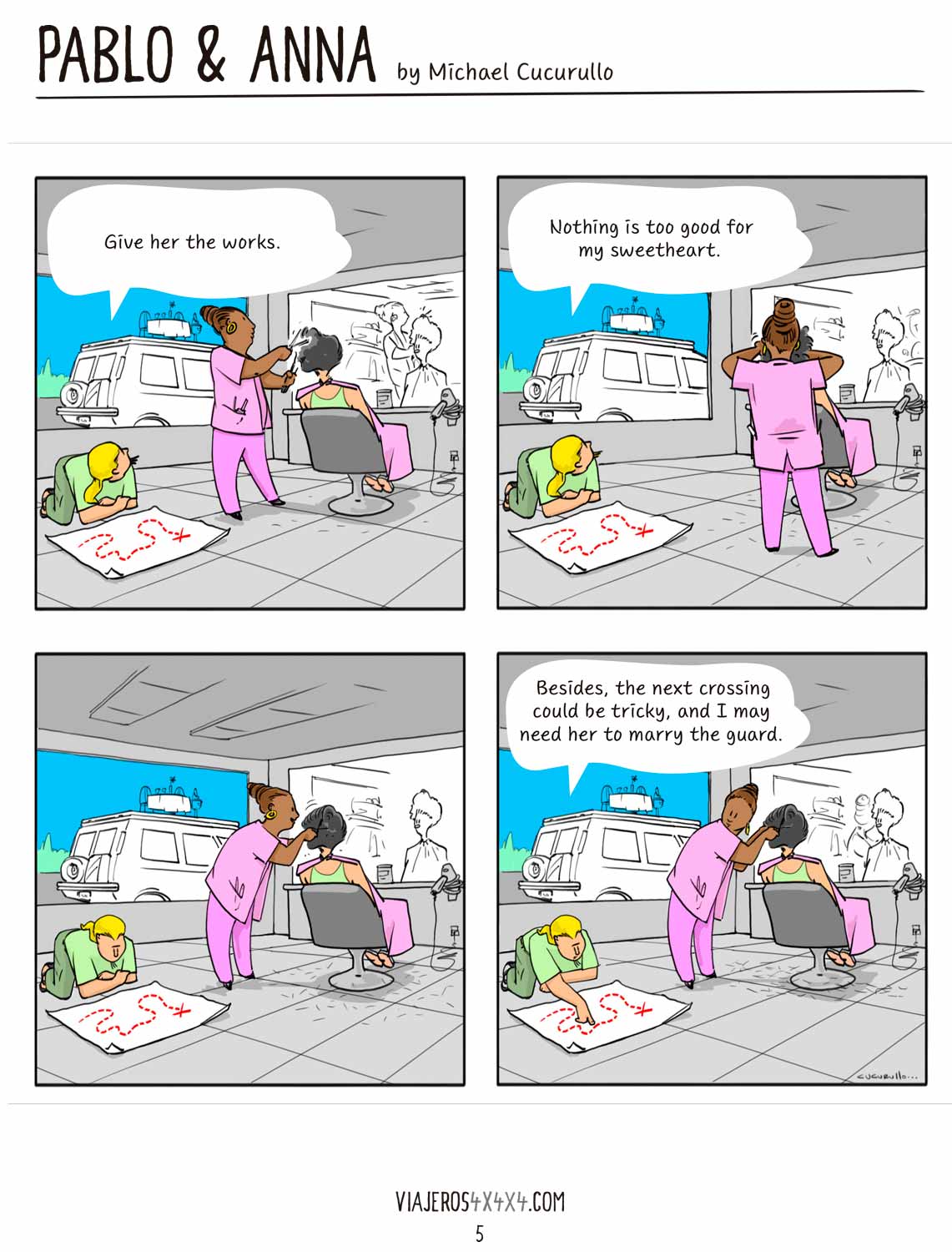 Pablo and Anna Comic Strip, Season 01 - Around the world in a 4WD van